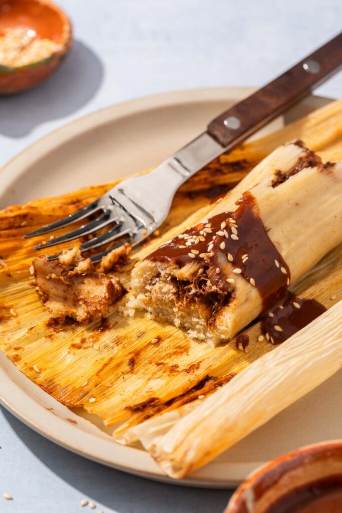 Chicken Mole Tamales | Espresso My Kitchen